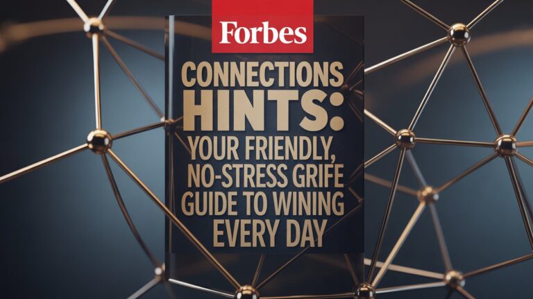 Forbes Connections Hints: Your Friendly, No-Stress Guide to Winning ...